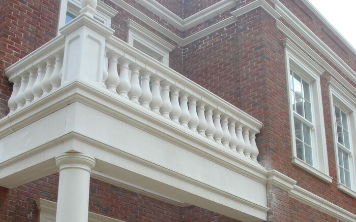 Cast Stone Portico and Balustrade | Cast Stone | Vobster Architectural