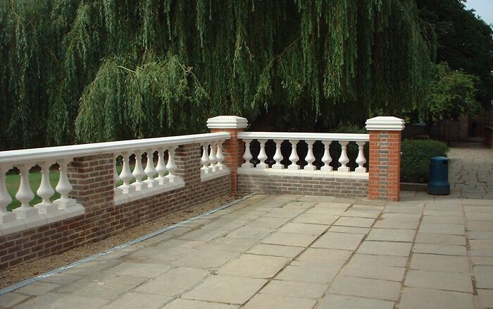 Cast Stone Portico and Balustrade | Cast Stone | Vobster Architectural